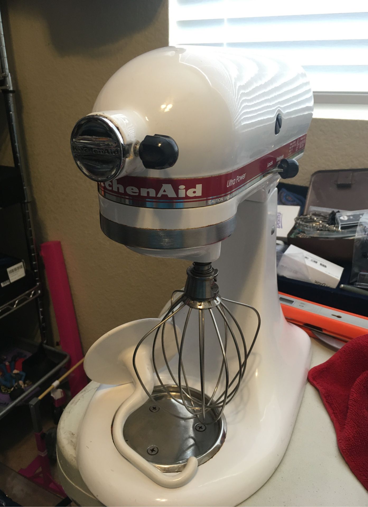 KitchenAid KSM90 300W Stand Mixer w dough hook attachment (no bowl) for ...