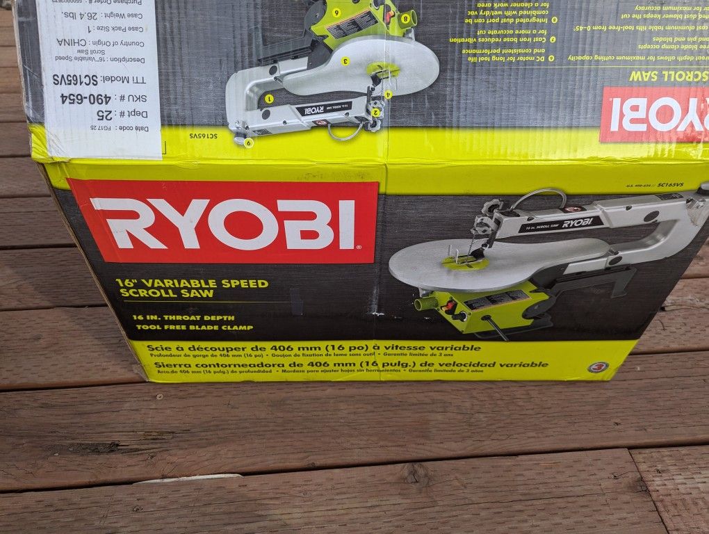 Ryobi 16" Variable Speed Scroll Saw for Sale in Edgewood, WA - OfferUp