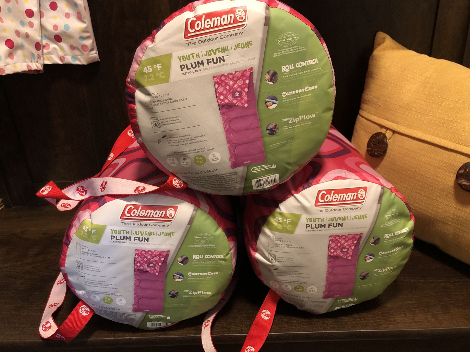 Coleman Youth Kids Plum Fun 45 Degree Sleeping Bag for Sale in Glendale ...