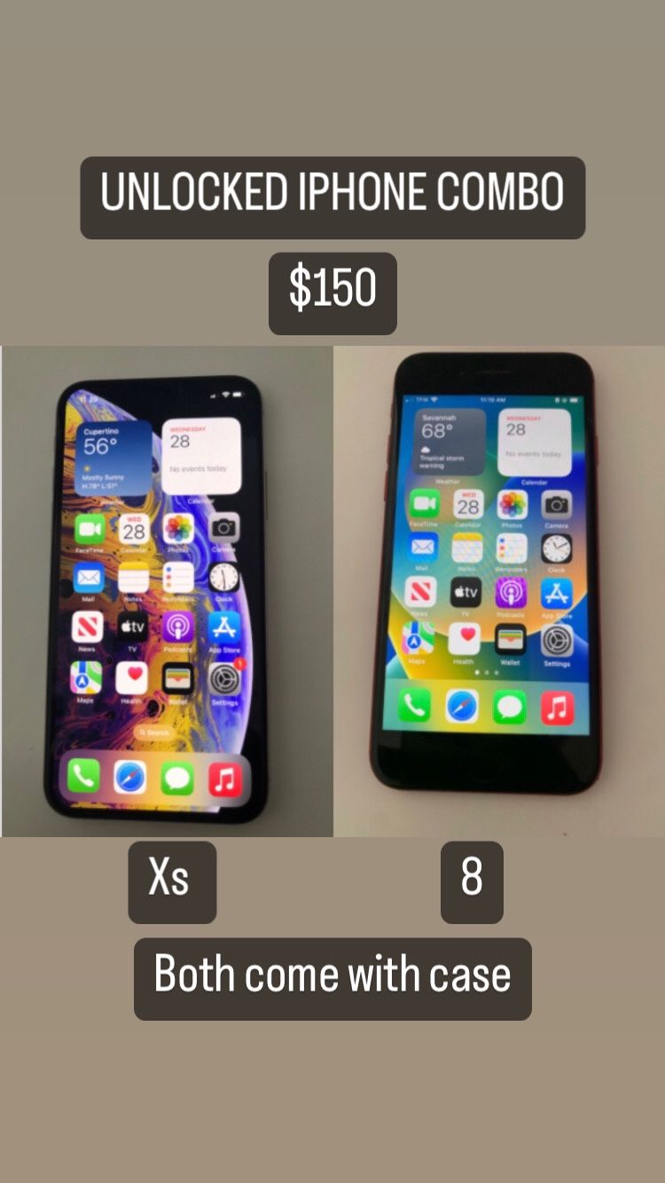 Unlocked iPhone Combo for Sale in Richmond Hill, GA - OfferUp