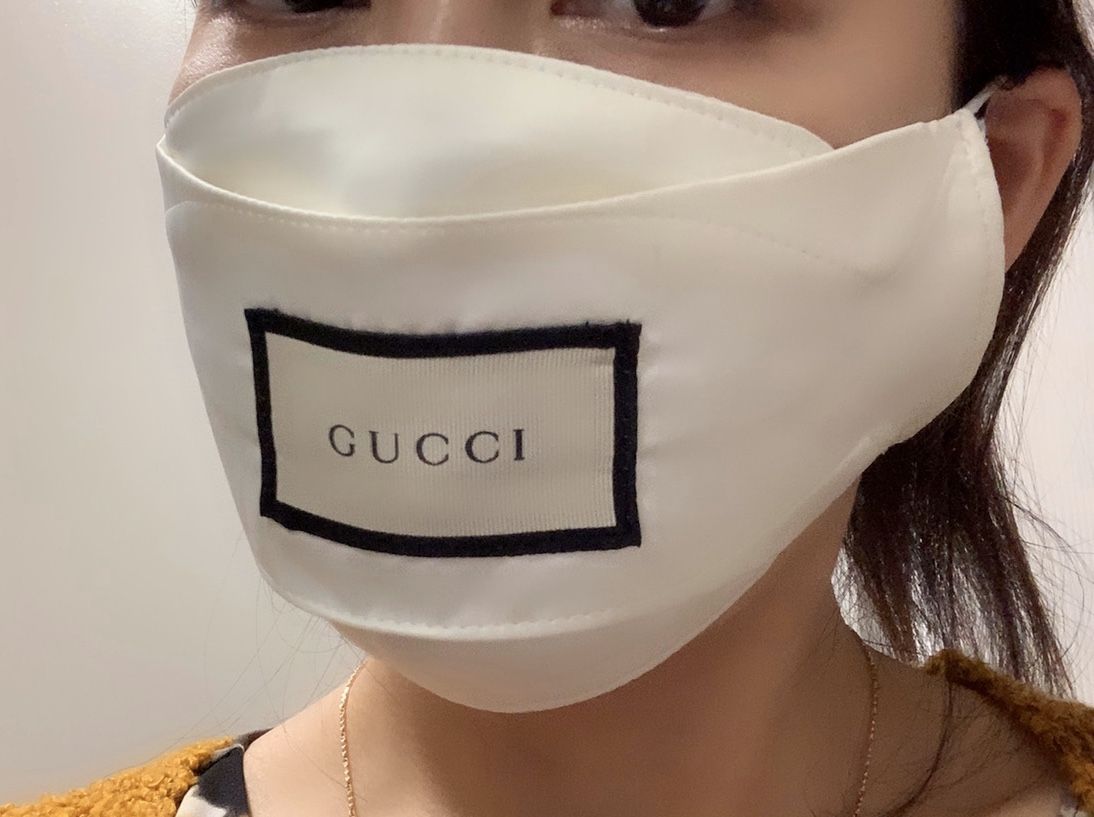Own style Face Mask. Real Fabric of Gucci. 3 Layers with filter inside ...