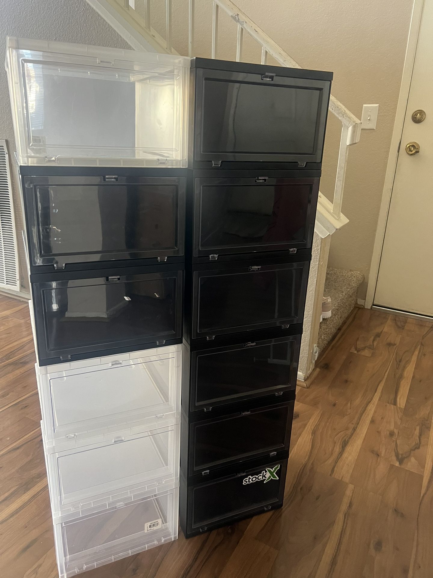 12 Drop Front Shoe Boxes Container Store. for Sale in Riverside, CA ...