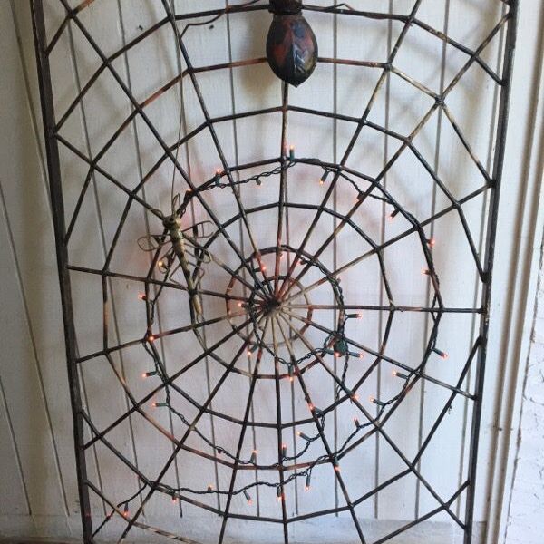 Metal Spider Web Art