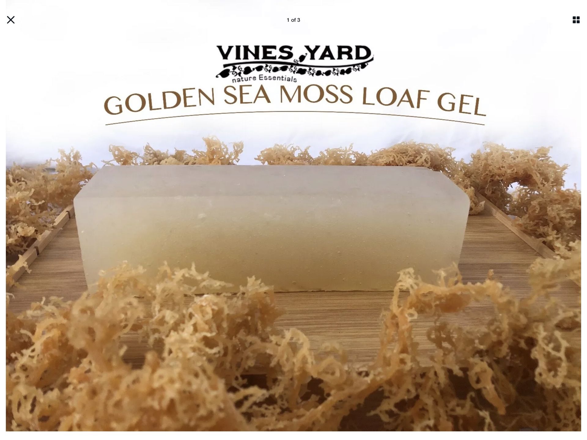 100% Pure Concentrated Sea Moss Bar, No Preservative or other ...