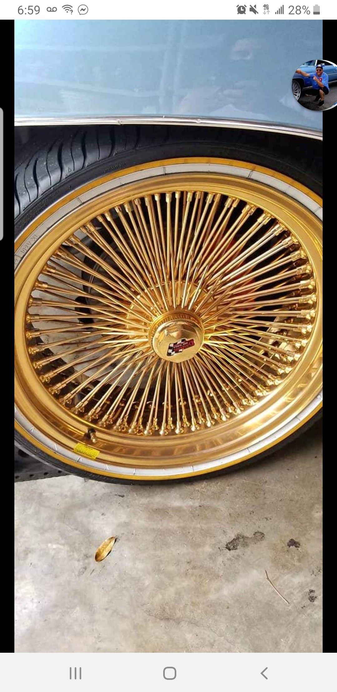 22IN 24k GOLD REAL DAYTONS 26 28 Forgiatos Asanti Rucci Forged rims for ...