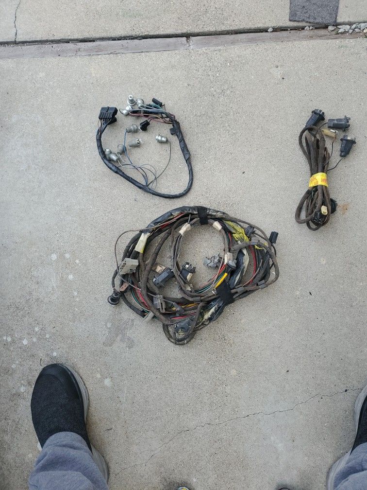 Impala Wire Harness Trunk And Dash Cluster Harness Front Lights Harness ...