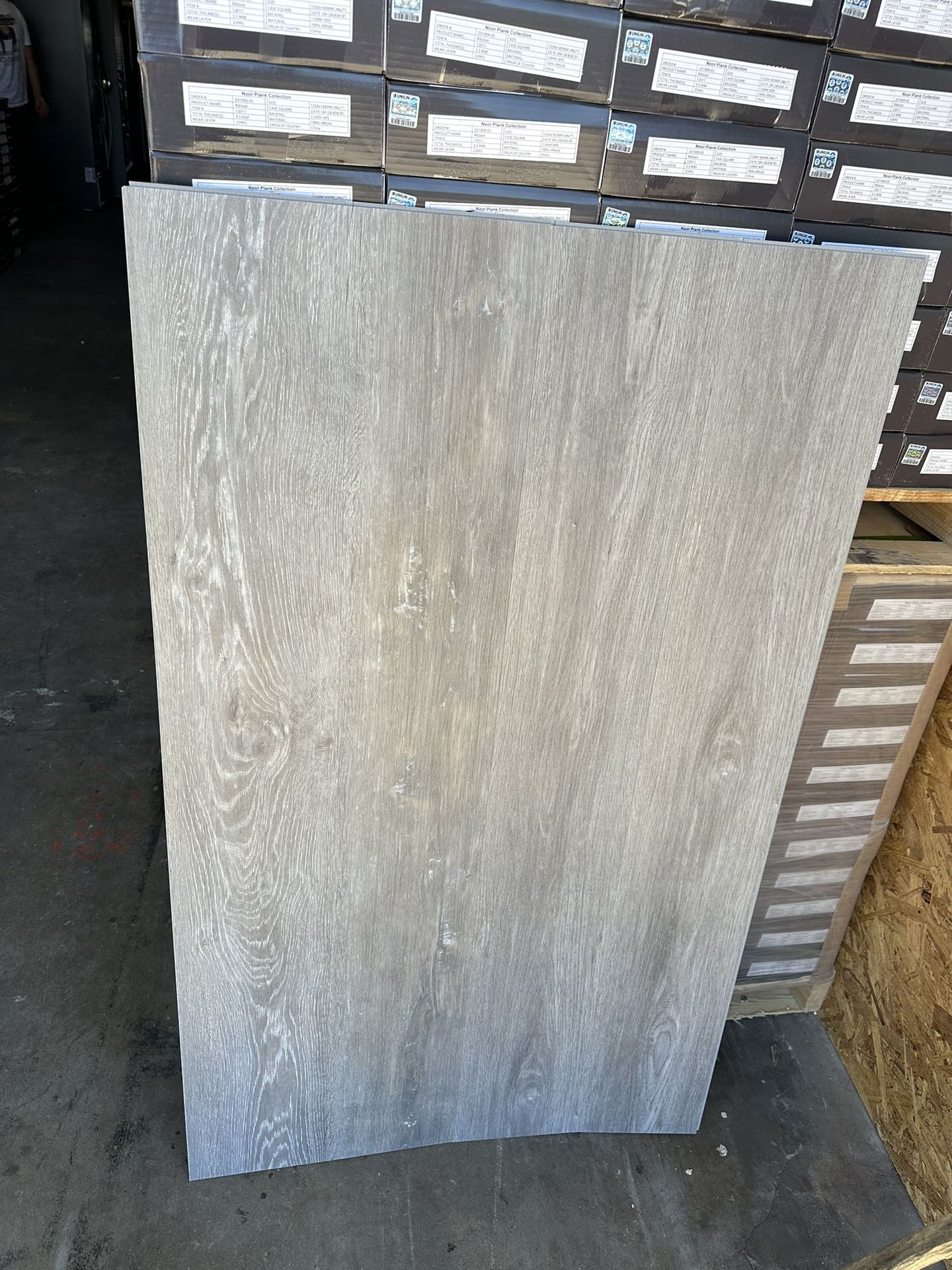 Noor Plank Collection Ribbon Vinyl Flooring Waterproof (5.5 MM/22 Mil ...