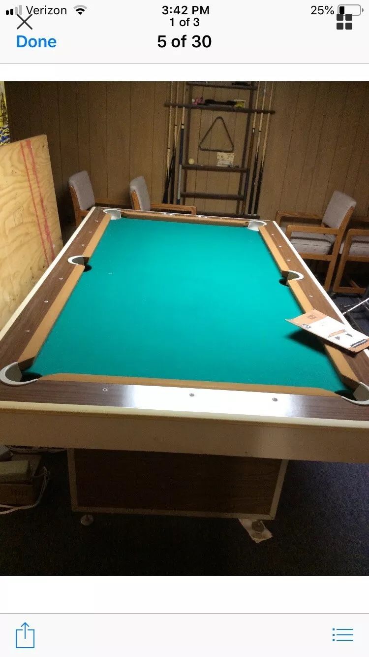 Brunswick Edgebrook Pool Table With Accessories for Sale in Commack, NY ...