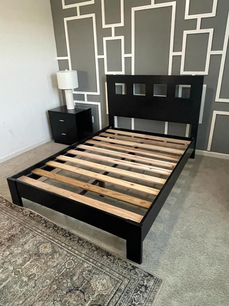 Full Size Bed Frame & Night Stand for Sale in Tracy, CA - OfferUp