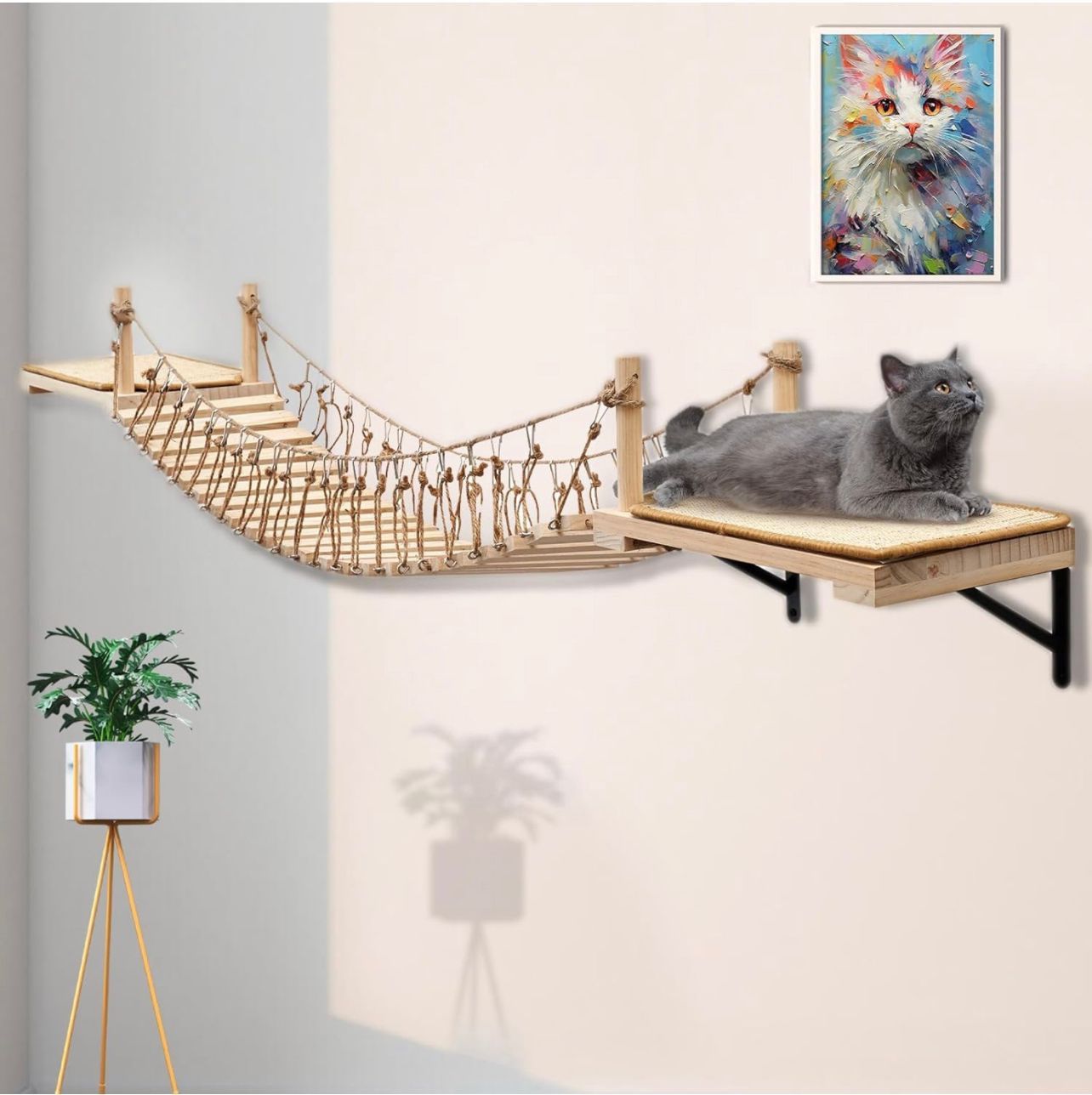 Wall Mounted Cat, Long Cat Bridge for Sale in Tempe, AZ - OfferUp