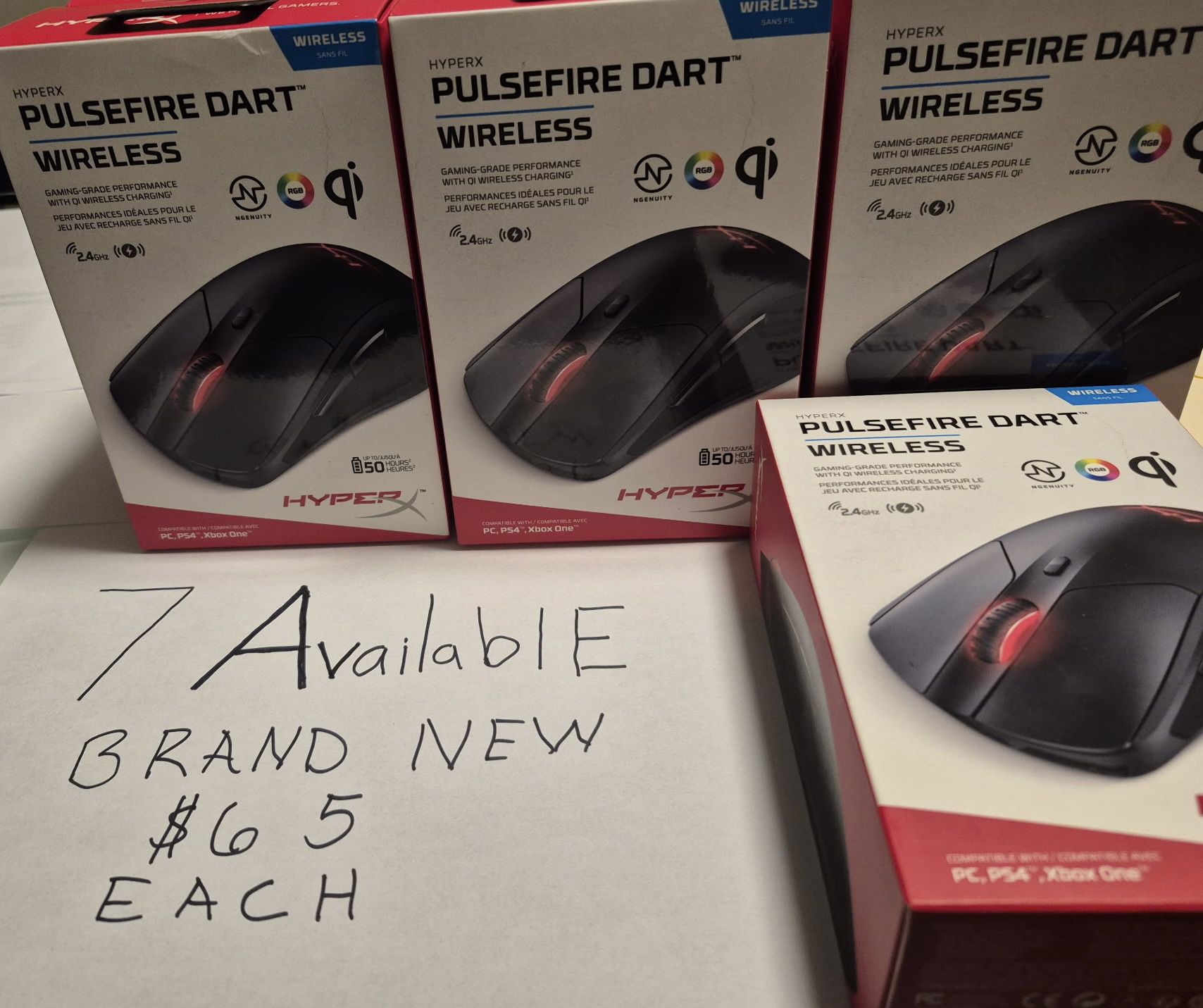 Brand New HyperX Pulsefire Dart Wireless Gaming Mouse (Sealed) – 7 ...
