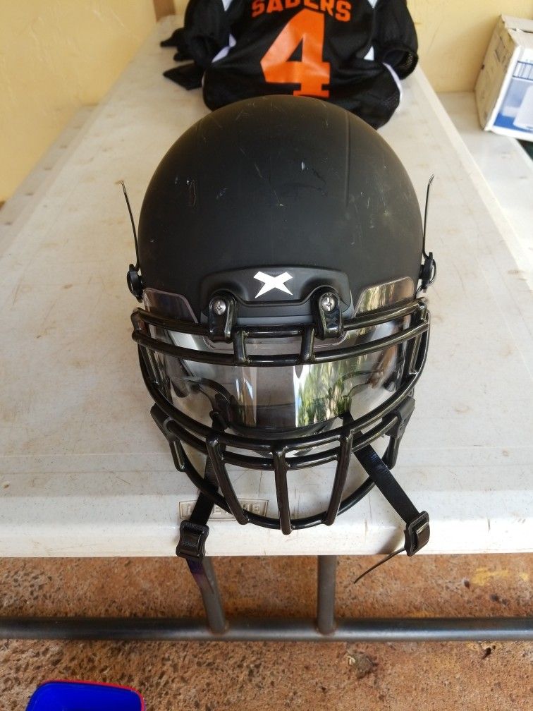 Matte Black Football Helmet