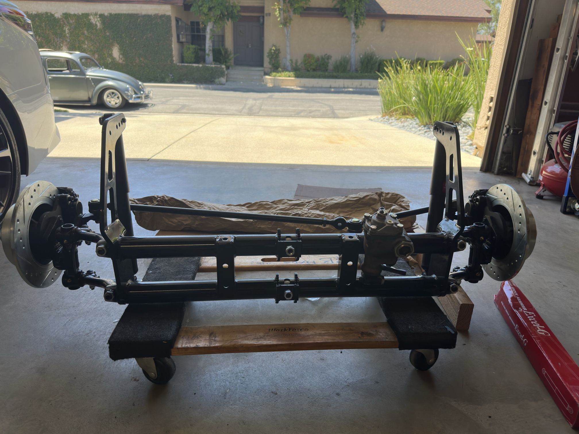 VW Bug Front Suspension. 4” narrowed adjustable beam with Wilwood ...