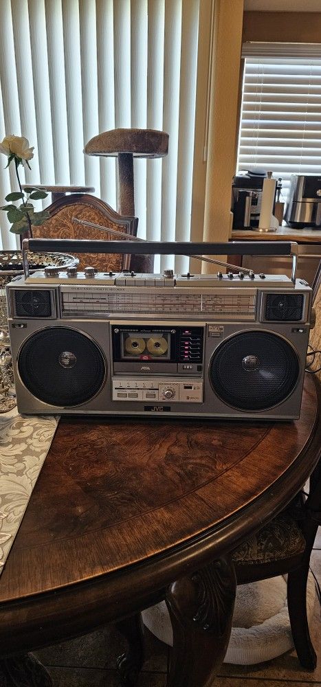 Boombox Jvc Rc-M50jw Cassette Radio Ghetto Blaster / Man Cave / Vinyl ...