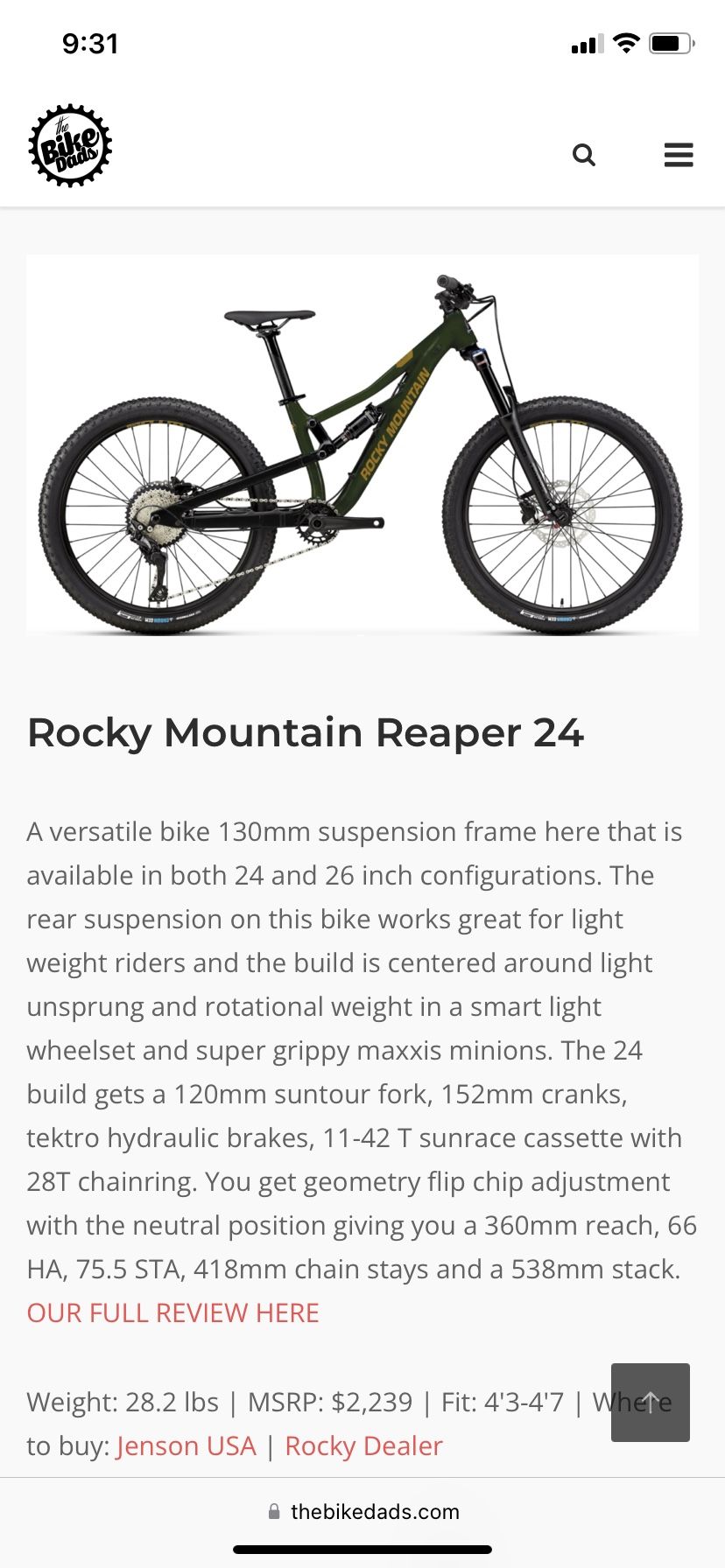 Rocky Mountain Reaper 24 for Sale in La Costa, CA - OfferUp