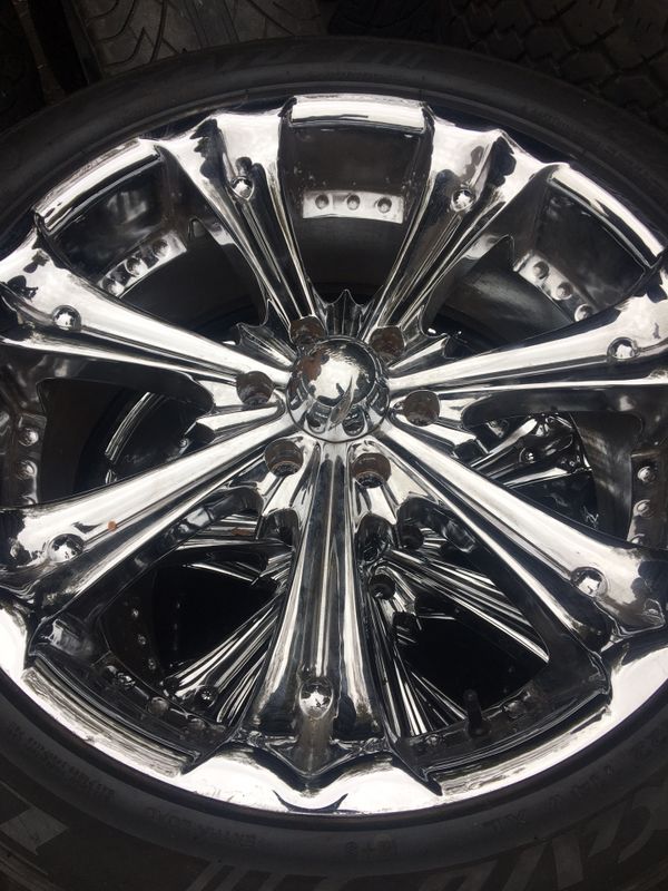 Used 22 inch chrome wheels and tires for Sale in La Habra, CA - OfferUp