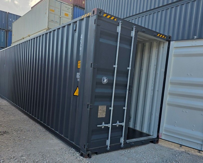 NEW Gray 40HC One Trip Shipping Containers For Sale for Sale in Houston ...