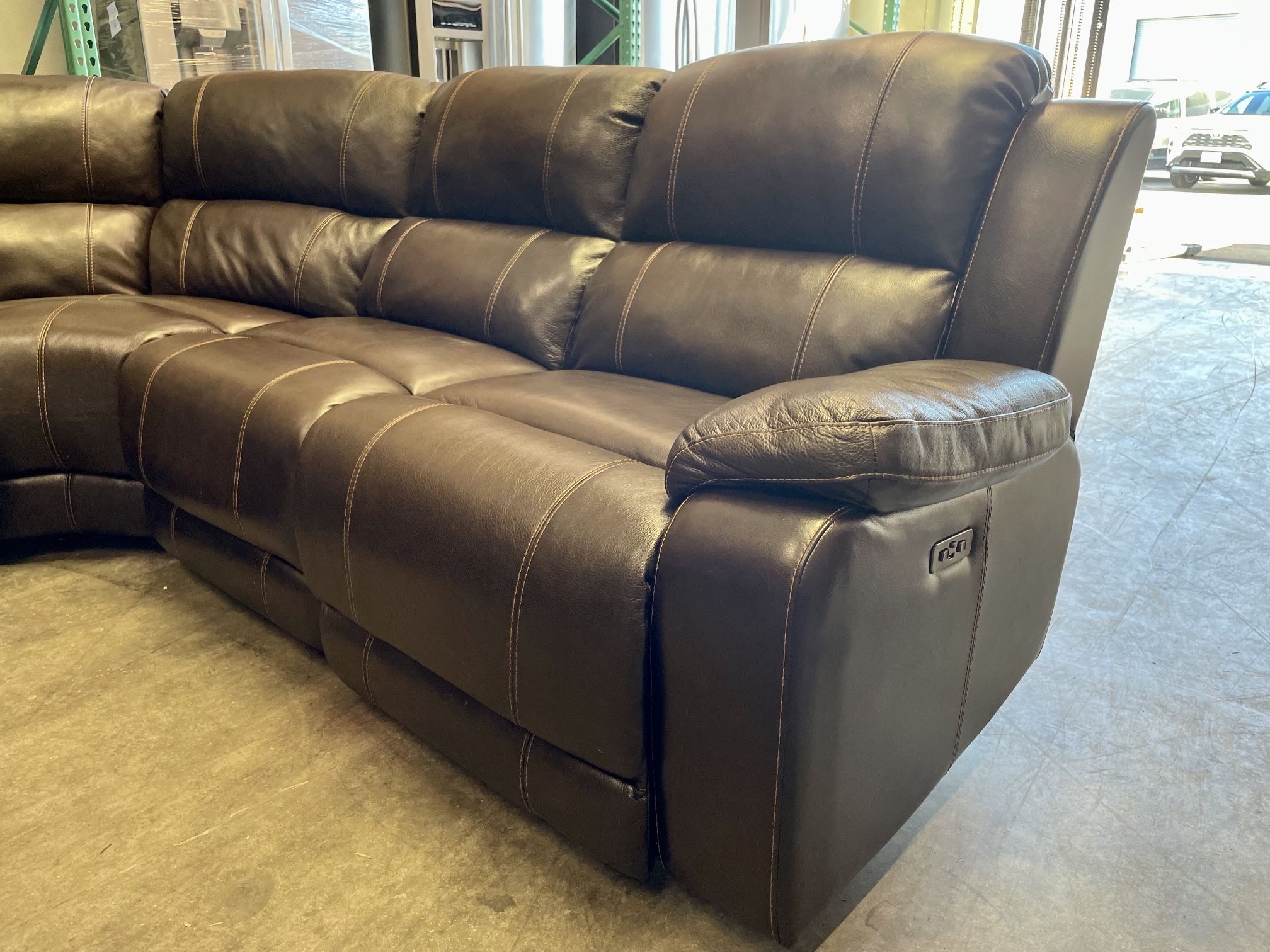Dunhill 3 piece Leather Power Reclining Sectional Brown for Sale in San Diego CA OfferUp