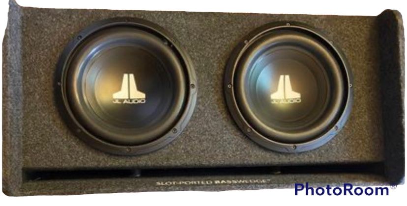 JL Audio 10 Inch Subs In Slotted Ported Box for Sale in Las Vegas, NV ...