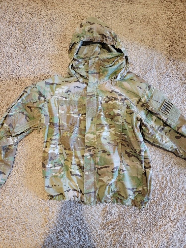 Multicam Flame Resistant Soft Shell Cold Weather Jacket Size Small for ...