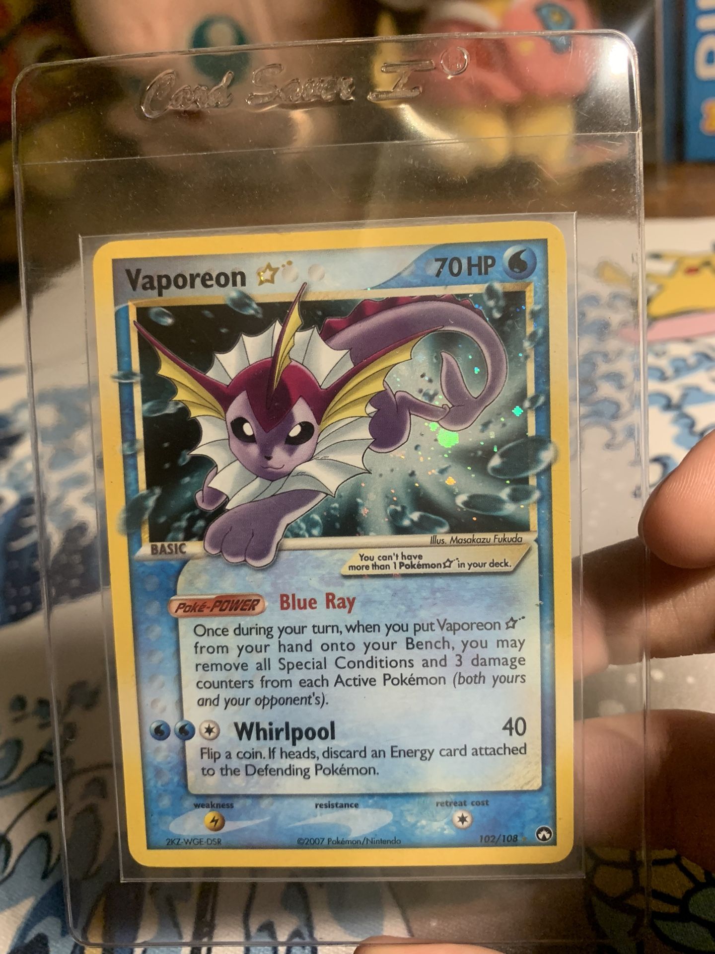 Pokémon Vaporeon Gold Star Ex Power Keepers Holo #102 for Sale in Pomona, CA - OfferUp
