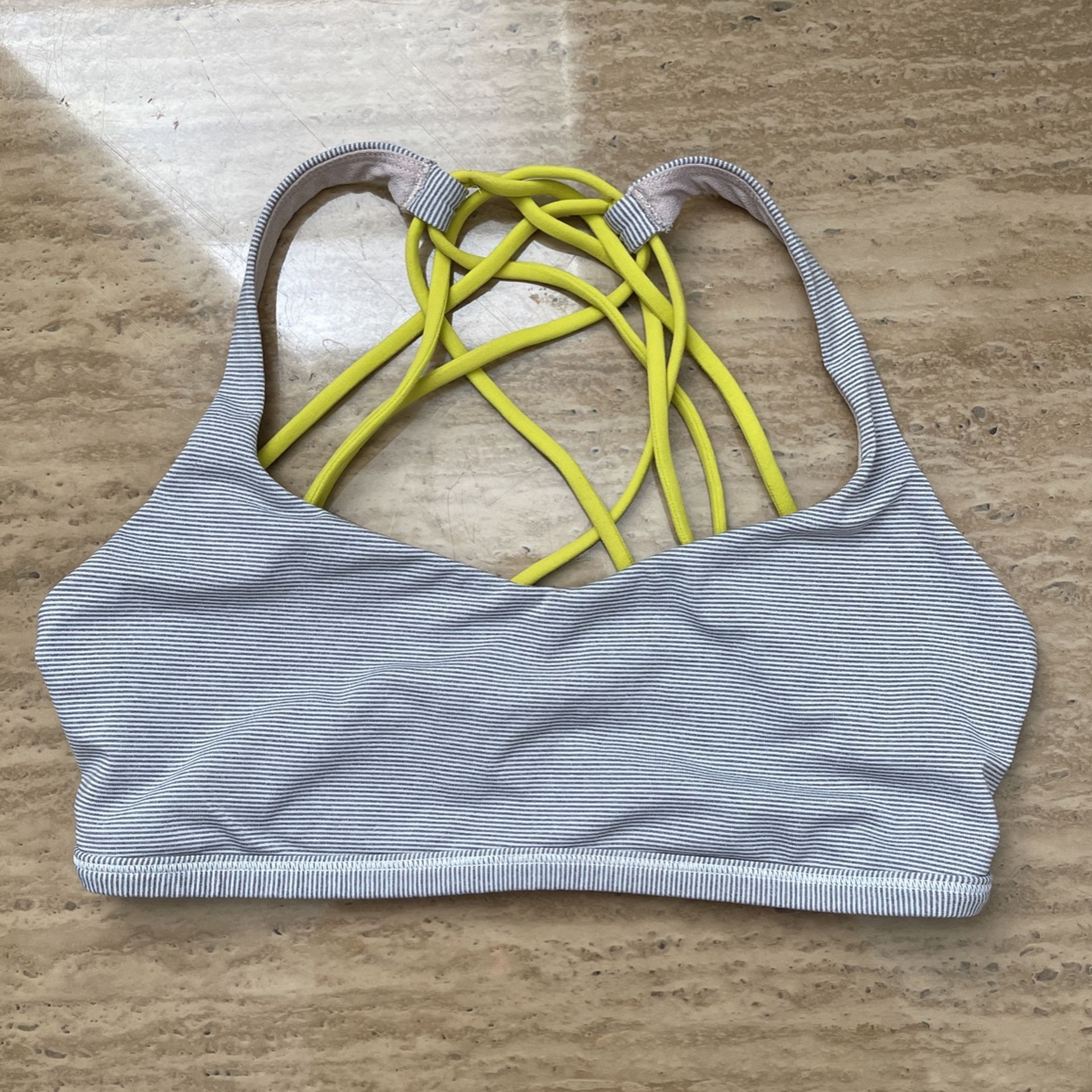 Neon Yellow Bra Lululemon