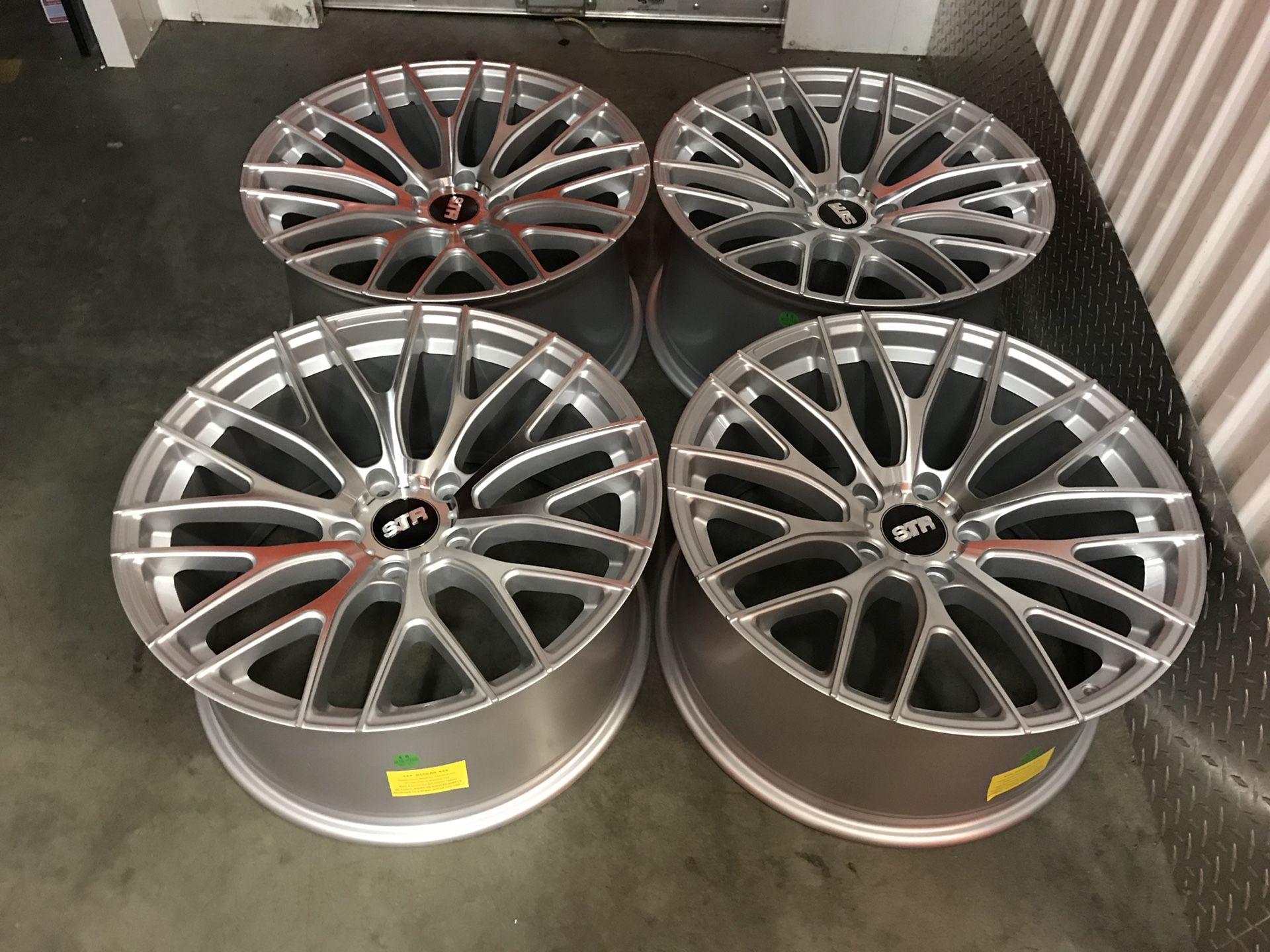 19 inch new str 615 silver wheels 5x114.3 lug 5 rims Toyota Nissan ...