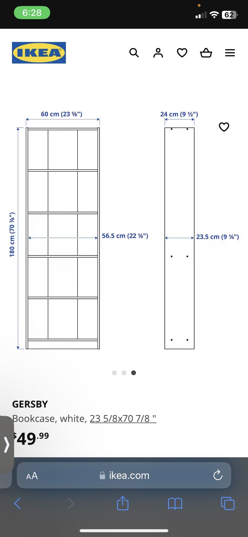ikea bookshelf gersby for Sale in Las Vegas, NV - OfferUp