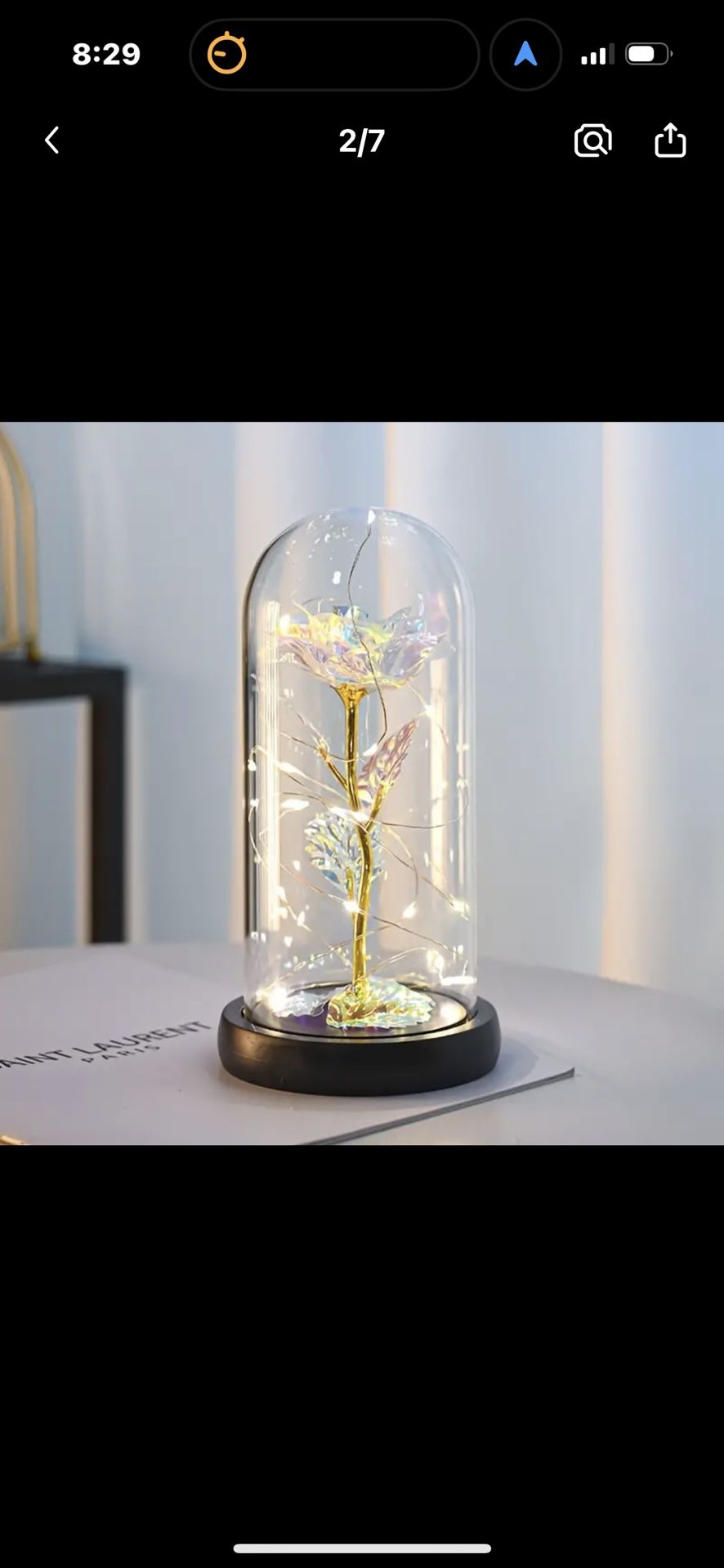 1pc Iridescent LED-Lit Eternal Rose in Glass for Sale in Sacramento, CA ...