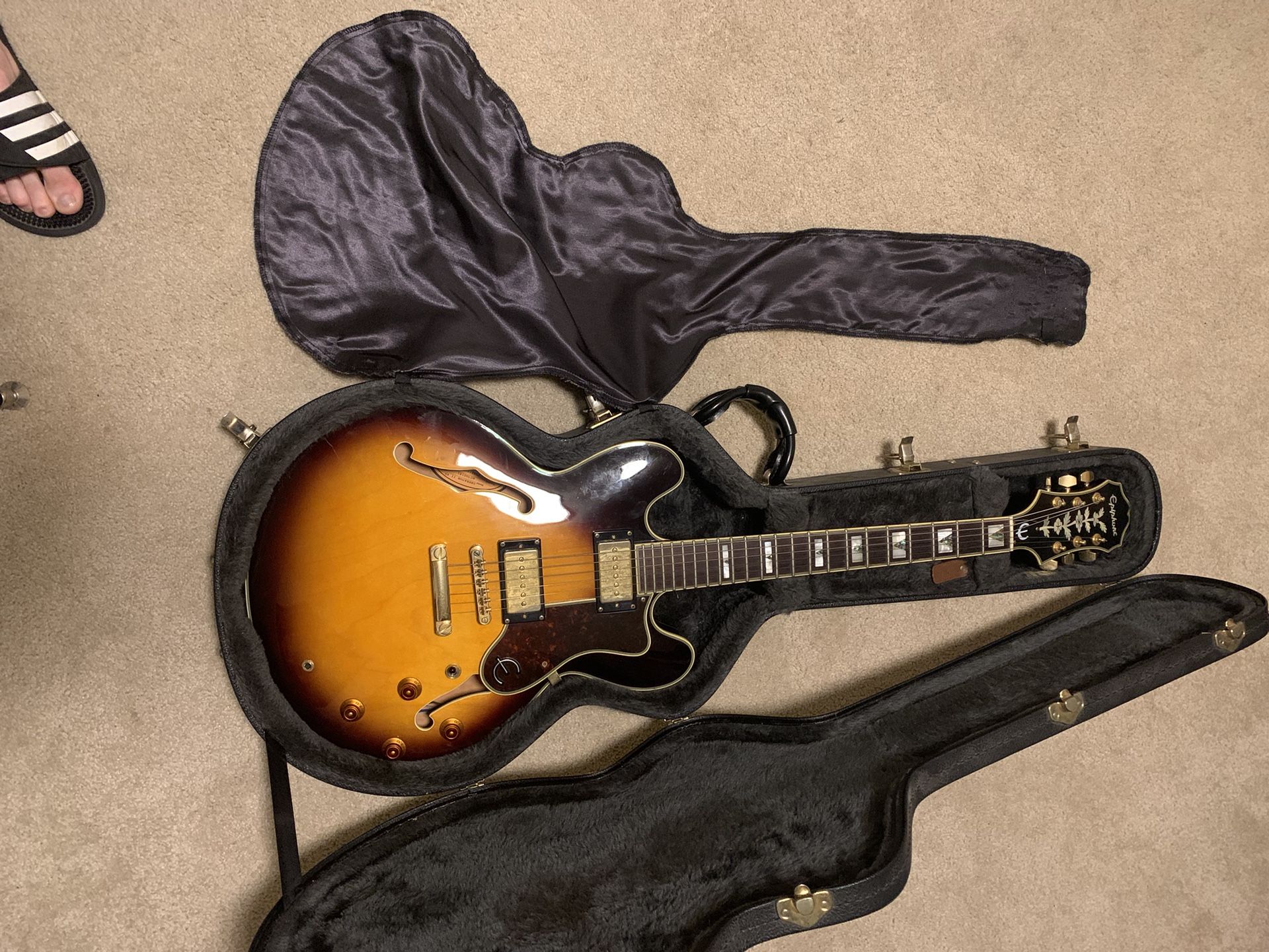 Epiphone Sheraton II VS MIK 2003 Duncan P90s In Gibson Case for Sale in ...