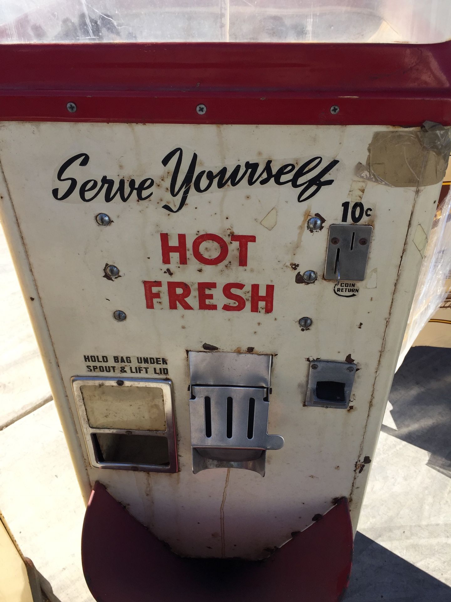 Coin Operated Popcorn Vending Machine For Sale at Richard Montejano blog