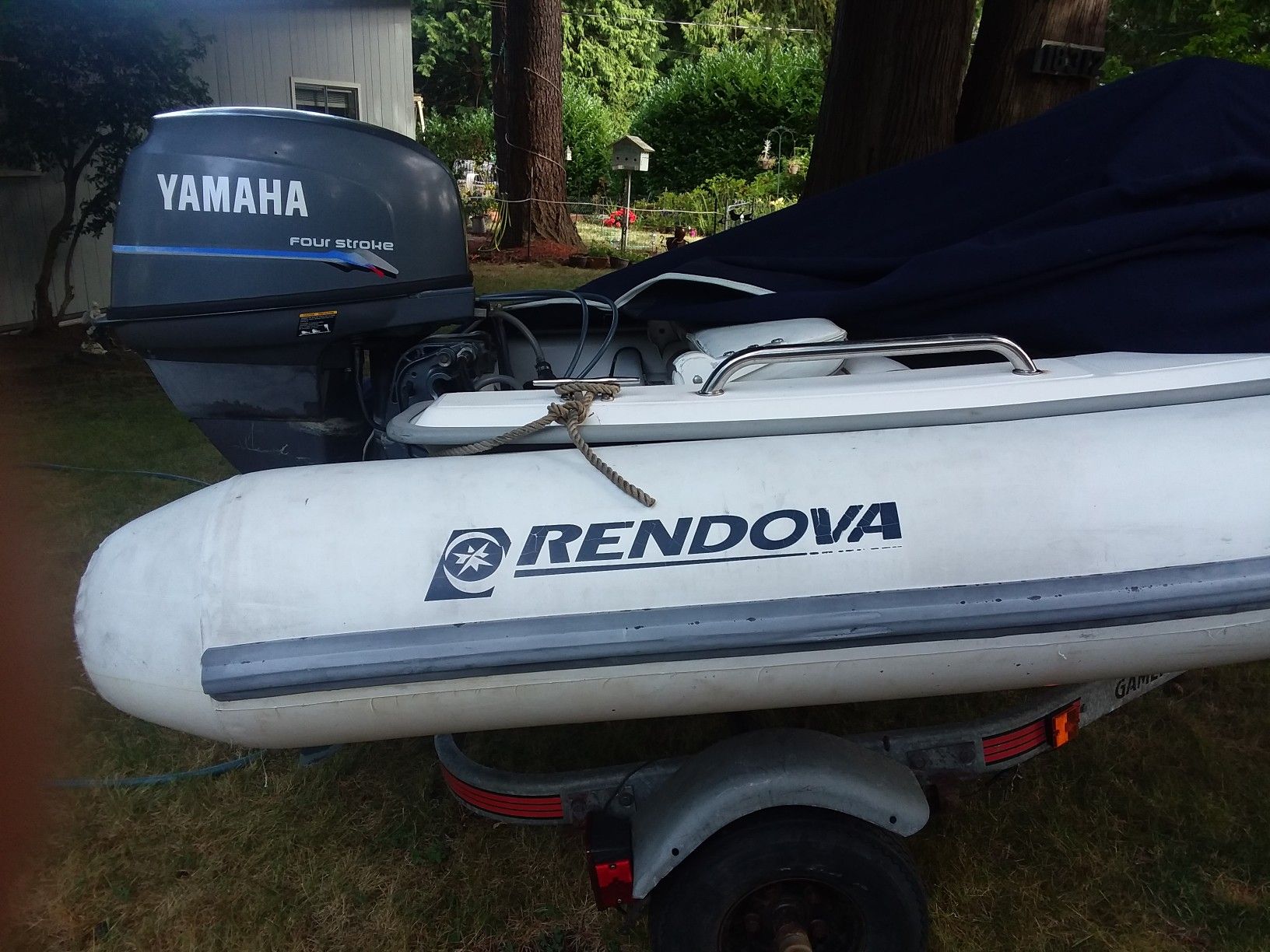 Rendova 11ft zodiac with trailer for Sale in Edmonds, WA - OfferUp