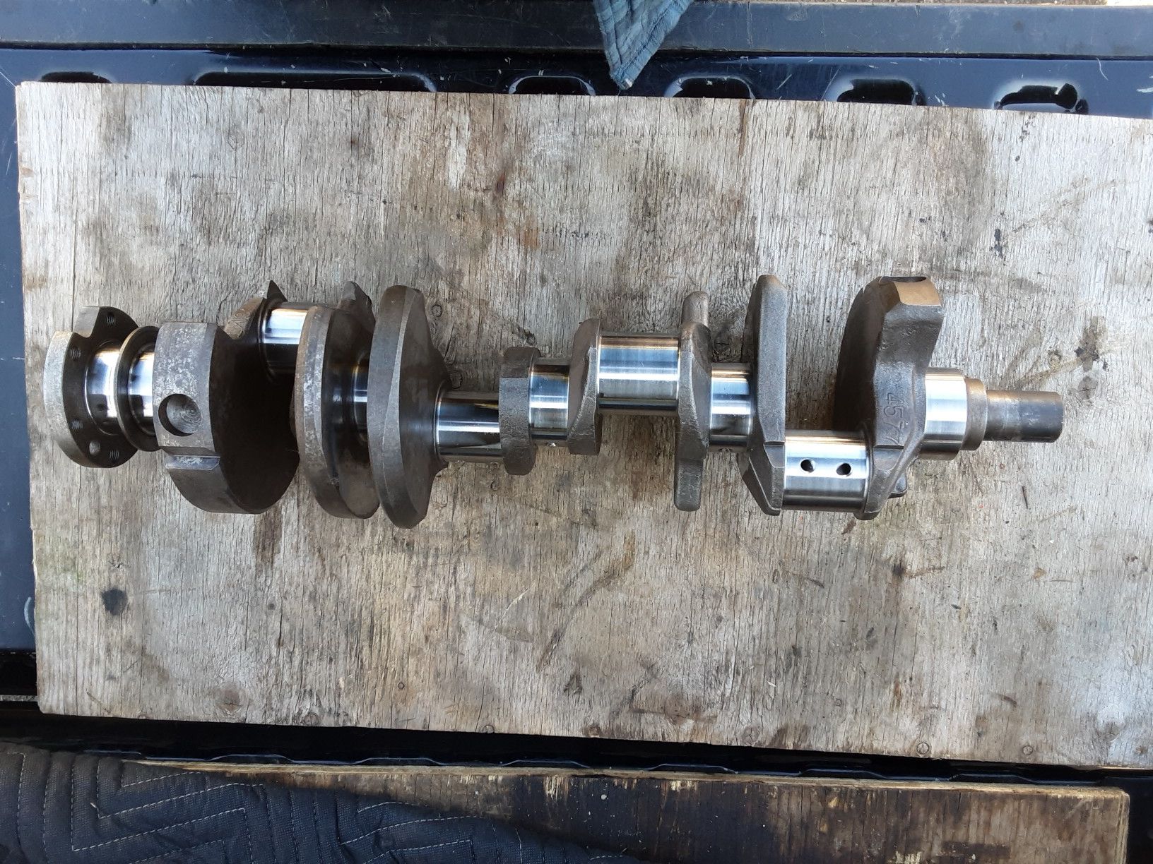 Small block chevy 3884577 forged small journal crank FRESH GRIND for ...