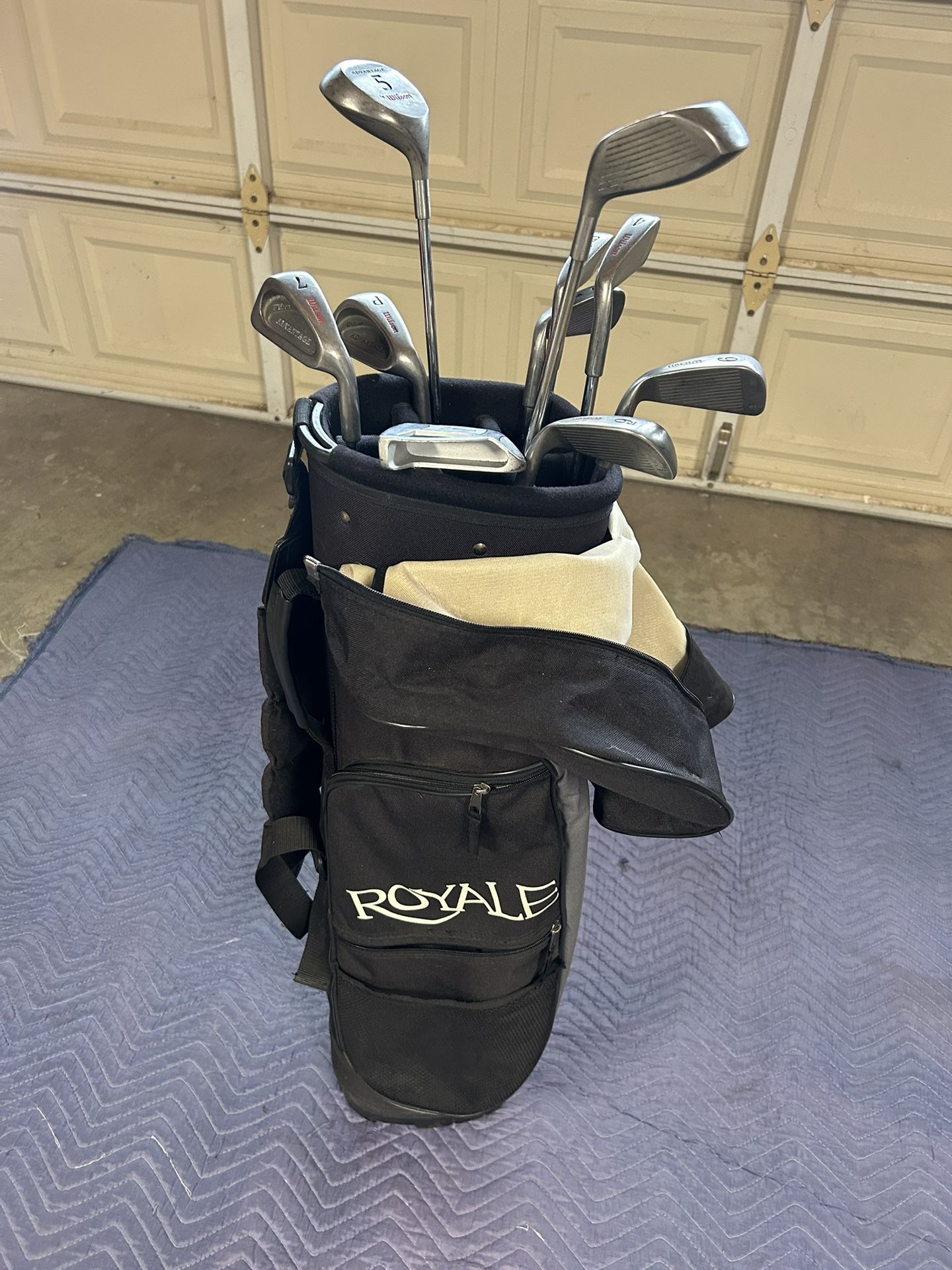 Royale Golf Bag and Wilson Clubs for Sale in Simi Valley, CA - OfferUp