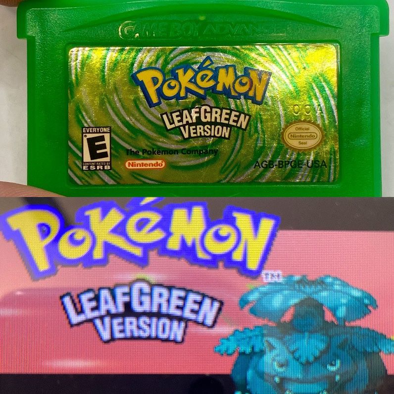 Pokemon: LeafGreen Version GBA Game Boy Advance, 2004 Authentic Leaf ...