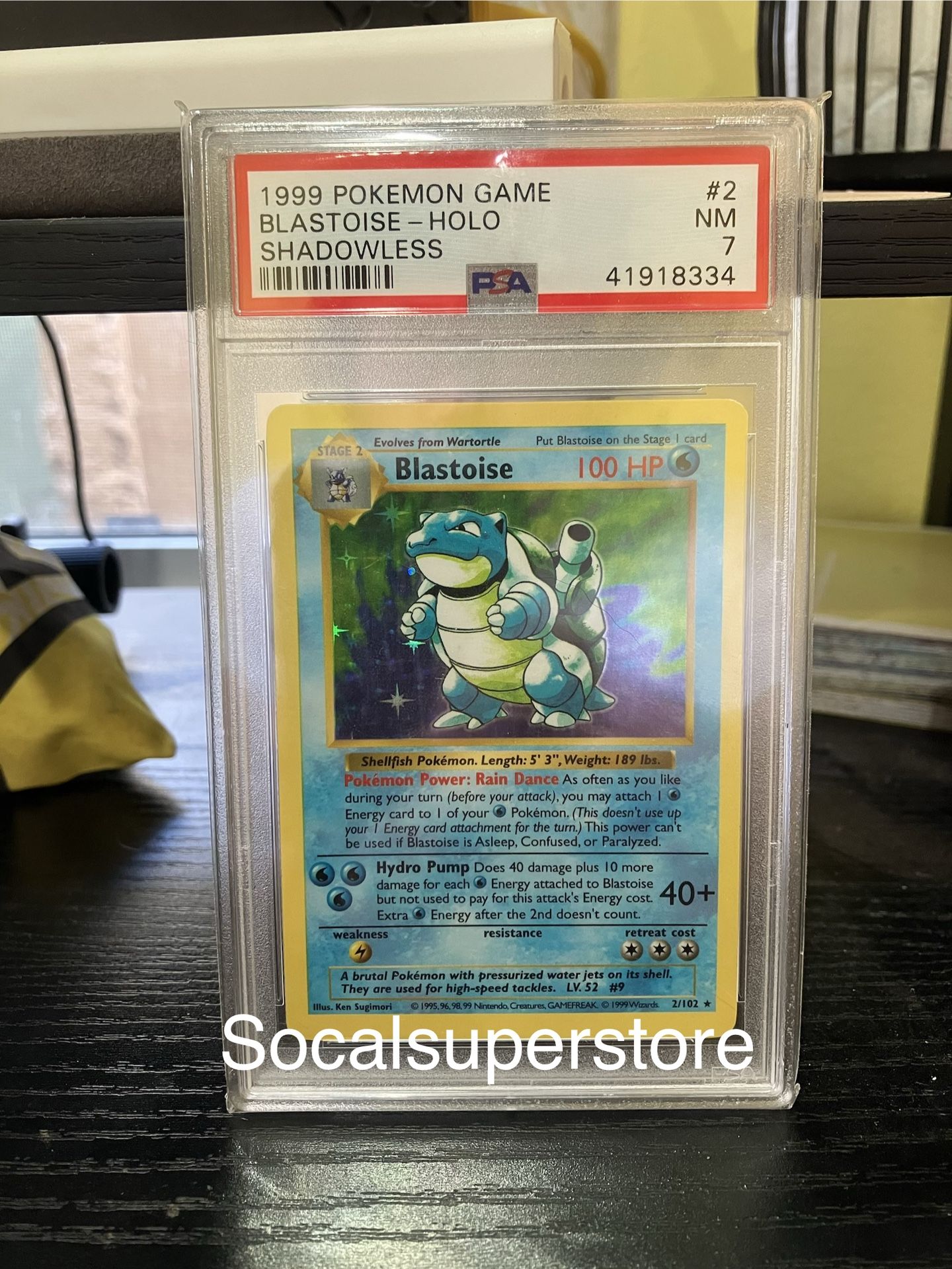 PSA 7 Shadowless Blastoise Holo for Sale in Downey, CA - OfferUp