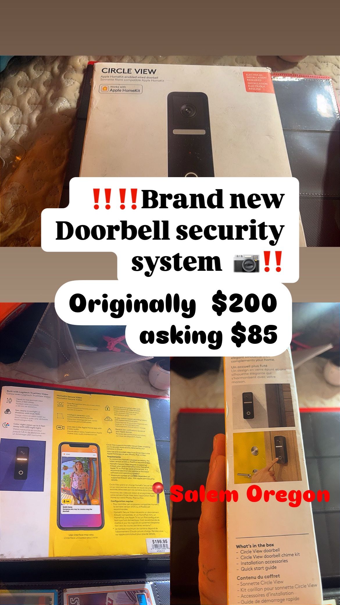 Logitech Doorbell Camera Security System for Sale in Salem, OR - OfferUp